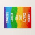 Rainbow Flag LGBT Jigsaw Puzzle – Pride Gift Idea | Zazzle