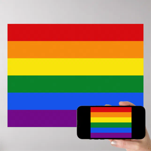 Rainbow Flag poster | Zazzle