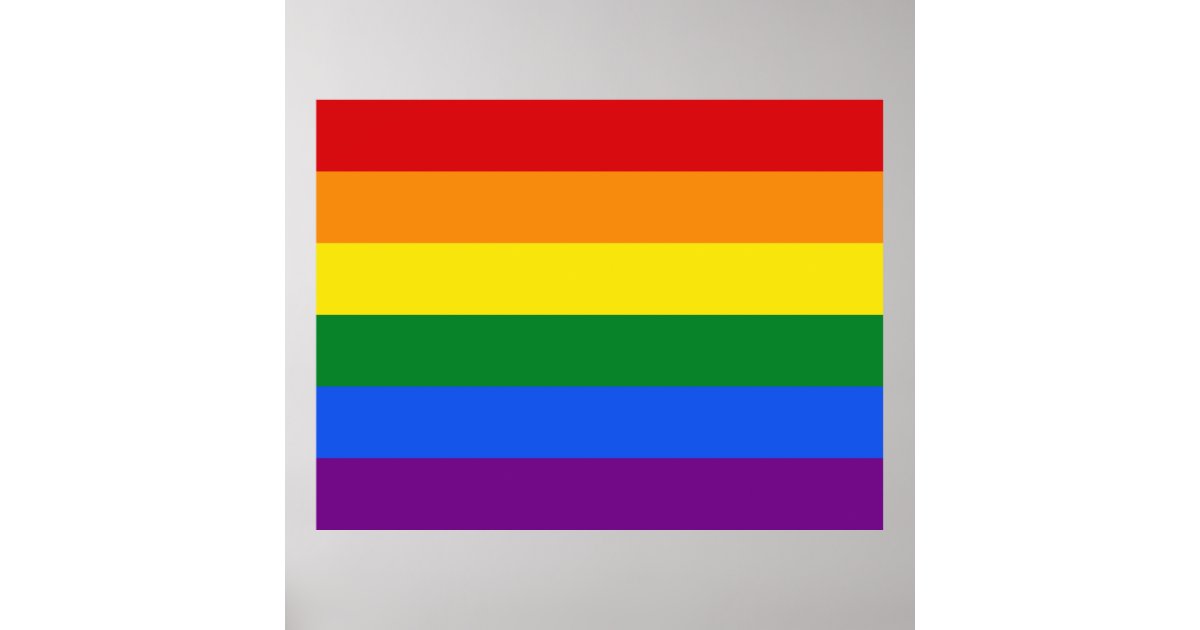 Rainbow Flag poster | Zazzle