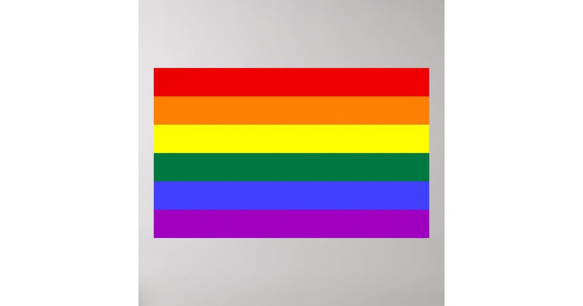 Rainbow Flag Print | Zazzle