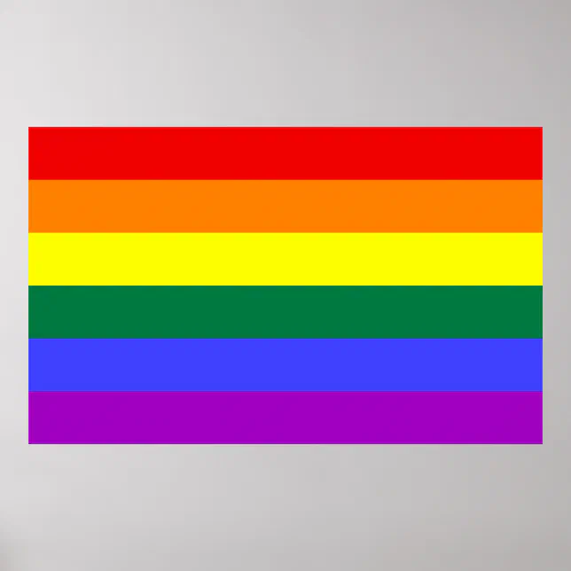 Rainbow Flag Print | Zazzle