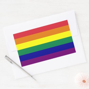 Rainbow Flag Sticker | Zazzle