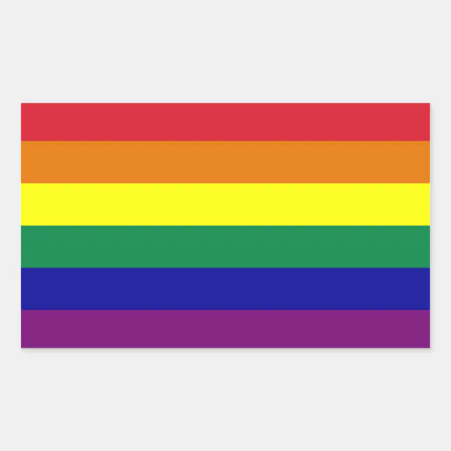 Rainbow Flag Sticker | Zazzle