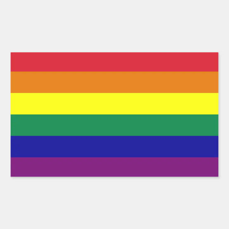 Rainbow Flag Sticker | Zazzle