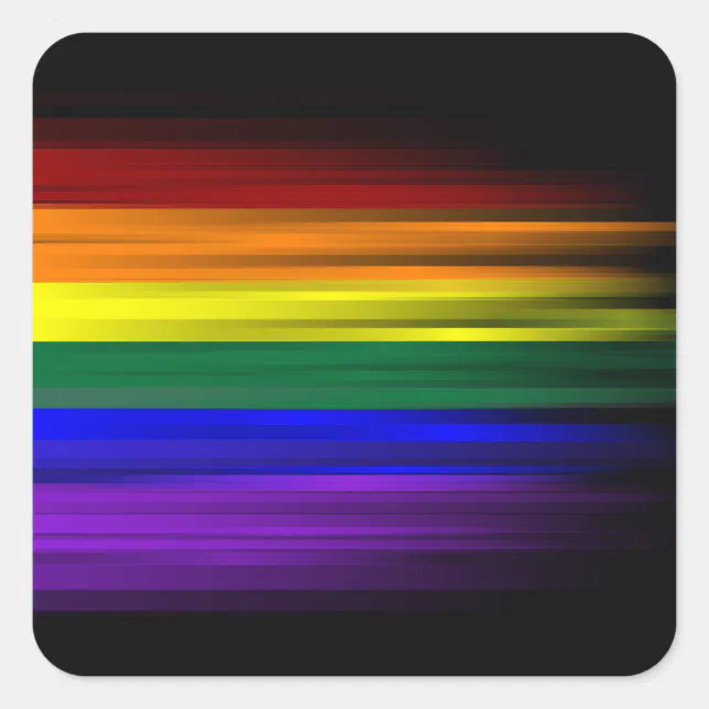 Rainbow Flag Sticker Sheet (Square) | Zazzle