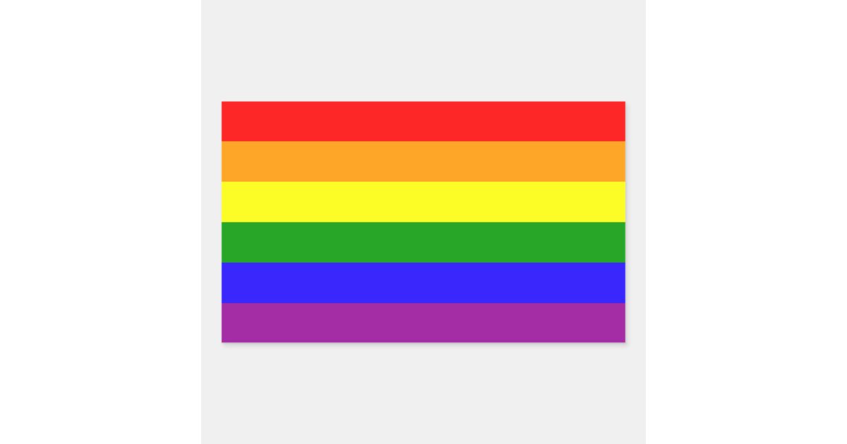 Rainbow flag stickers | Zazzle