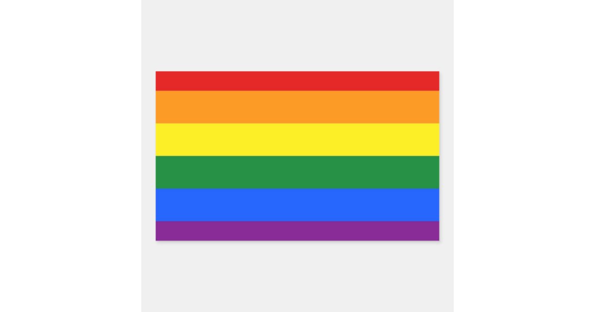 Rainbow Flag Stickers | Zazzle