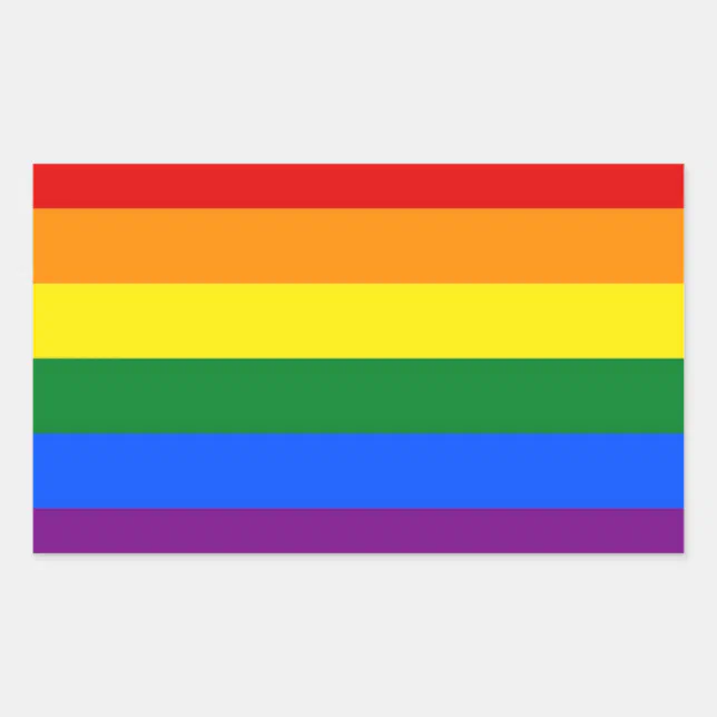 Rainbow Flag Stickers | Zazzle