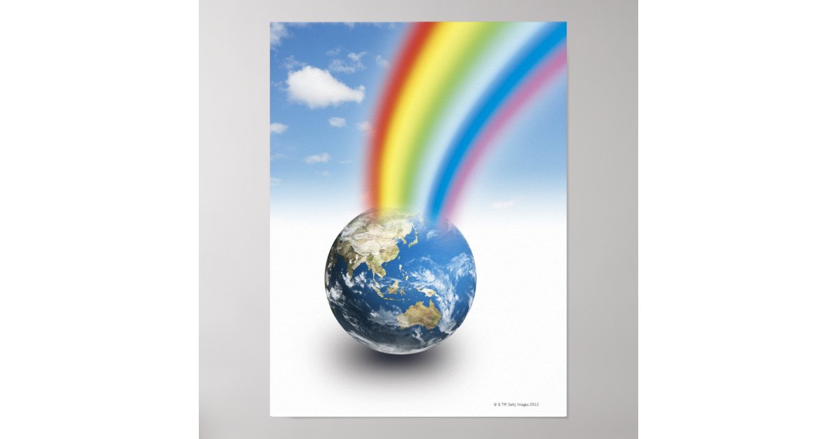 Rainbow from Earth Poster | Zazzle