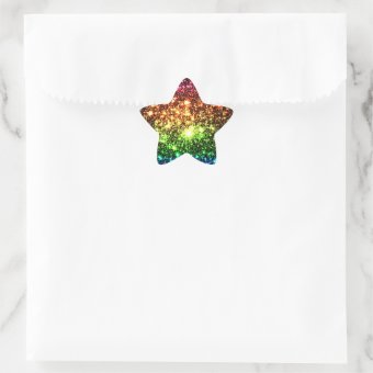 Rainbow Galaxy Star Sticker | Zazzle