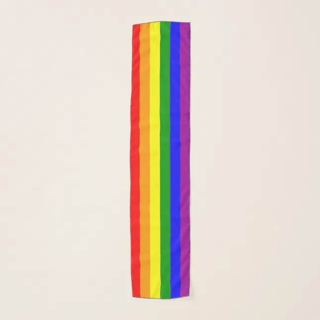 Rainbow Gay Pride Flag LGBTQ Scarf | Zazzle