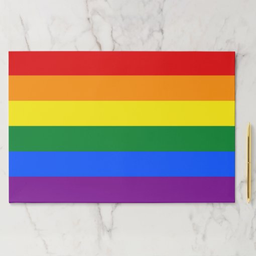 Rainbow Gay Pride Flag Paper Pad | Zazzle