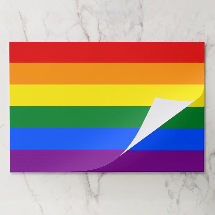 Rainbow Gay Pride Flag Paper Pad | Zazzle