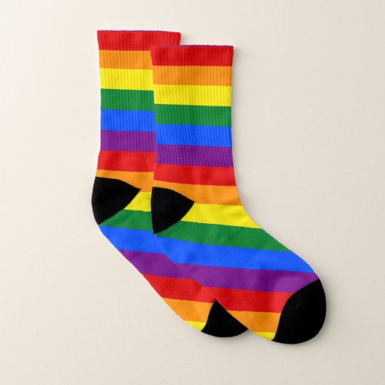 Rainbow Gay Pride Flag Socks | Zazzle.com