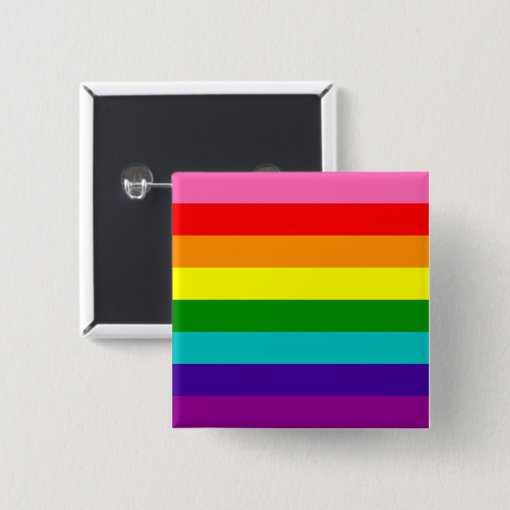 Rainbow Gay Pride Lgbt Original 8 Stripes Flag Button Zazzle