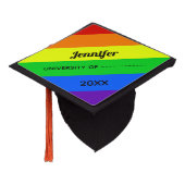 Rainbow Gay Pride LGBTQ Graduation Cap Topper | Zazzle
