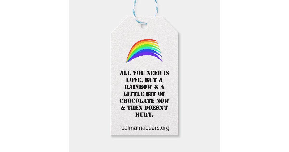 Rainbow Gift Tag | Zazzle