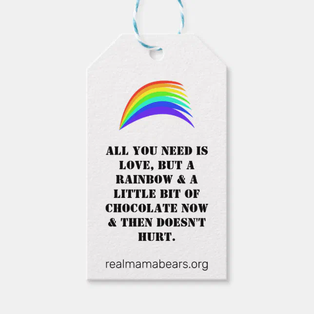 Rainbow Gift Tag | Zazzle