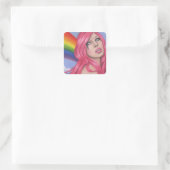 Rainbow Girl Stickers | Zazzle