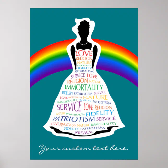 Rainbow Girls, Masonic Custom Poster Wall Art Gift | Zazzle