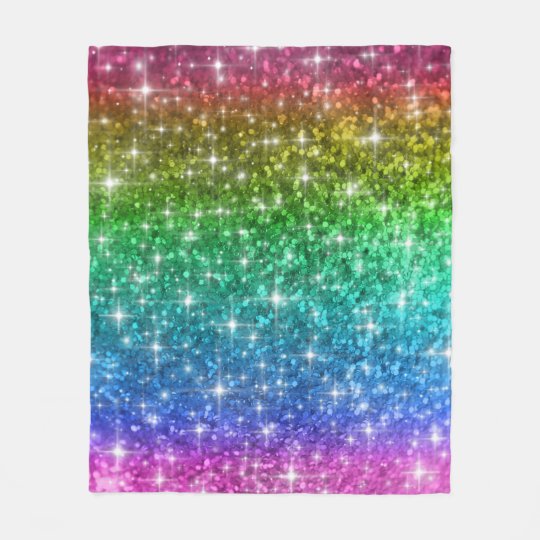 Rainbow Glitter Blanket | Zazzle.com