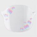 Rainbow Glitter Flowers Cute Girly Face Shield | Zazzle