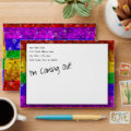 Rainbow Glitter Gay Pride Coming Out Party Envelope | Zazzle