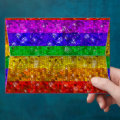Rainbow Glitter Gay Pride Coming Out Party Envelope | Zazzle
