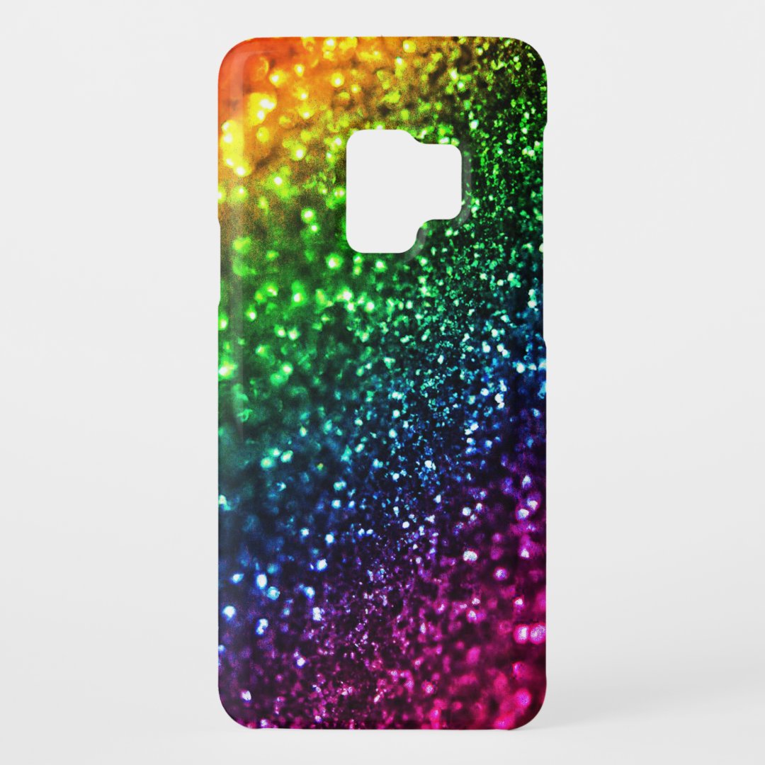 Rainbow Glitter Psychedelic Bling Case-Mate Samsung Galaxy Case | Zazzle