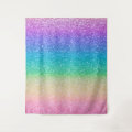 Rainbow Glitter Sparkle Birthday Party Backdrop | Zazzle