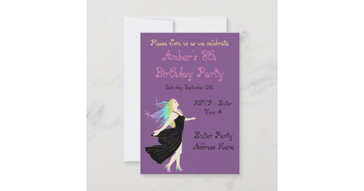 Rainbow Goddess Birthday Card | Zazzle