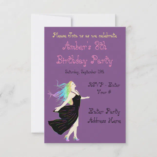 Rainbow Goddess Birthday Card | Zazzle