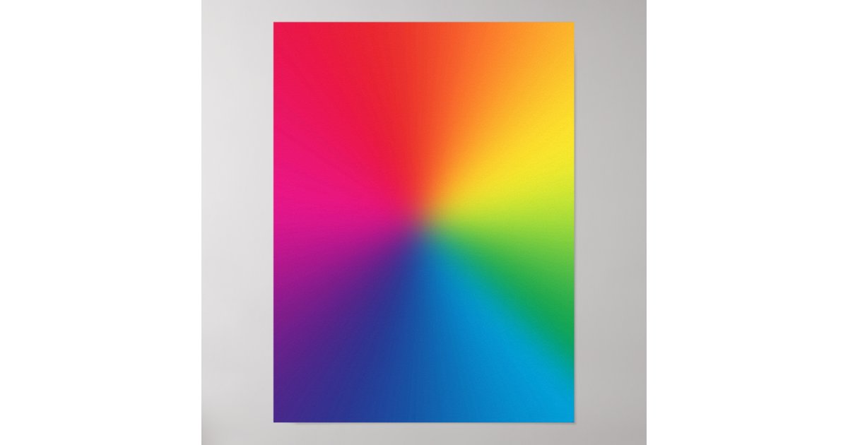 Rainbow Gradient - Customized Rainbows Template Poster | Zazzle