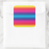 Rainbow Gradient - Customized Rainbows Template Square Sticker | Zazzle
