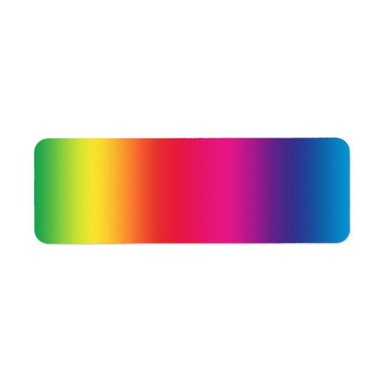 Rainbow Gradient Label | Zazzle.com