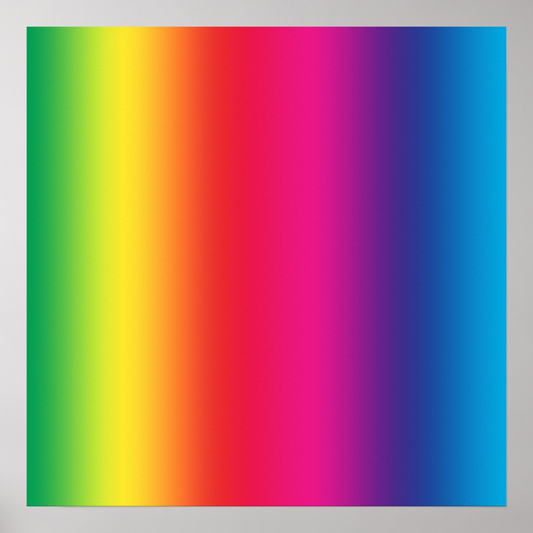 Rainbow Gradient Poster | Zazzle