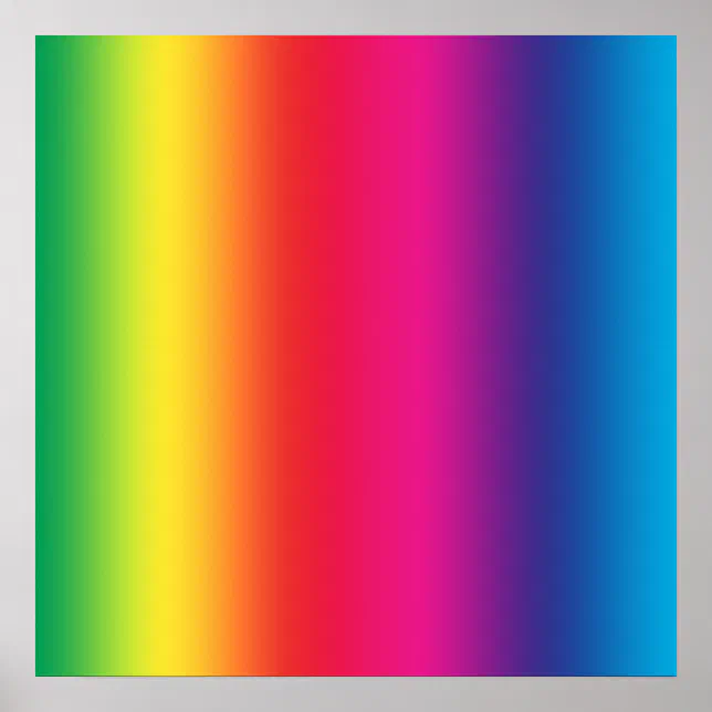 Rainbow Gradient Poster | Zazzle