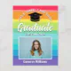 Rainbow Graduate Photo Chic LGBTQ Graduation Postcard | Zazzle