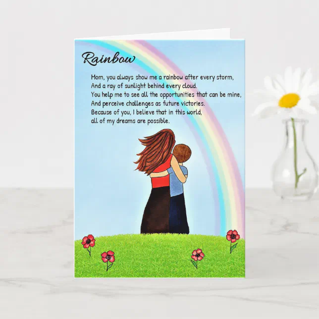 Rainbow Greeting Card | Zazzle