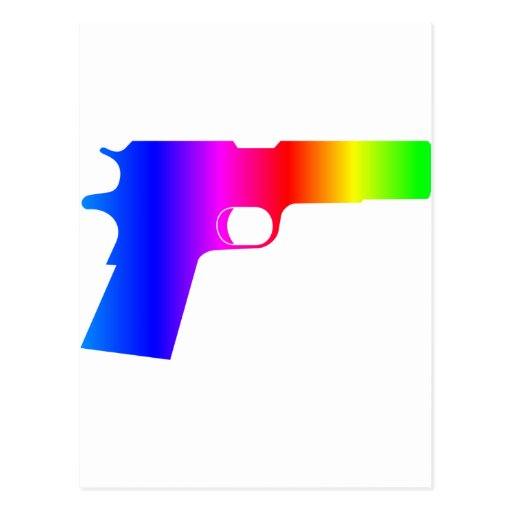 Rainbow Gun Postcard | Zazzle