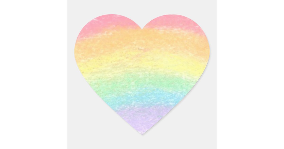 Rainbow Heart - Sticker | Zazzle