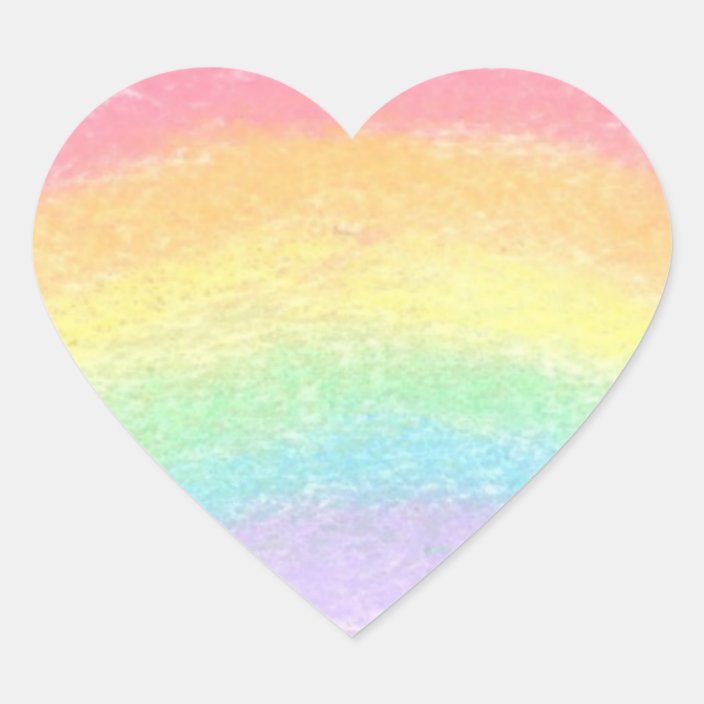 Rainbow Heart - Sticker | Zazzle.com