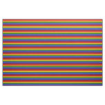 Black Rainbow Stripe Pattern Fabric | Zazzle