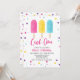 Rainbow Ice Pop Cool One Summer 1st Birthday Invitation | Zazzle