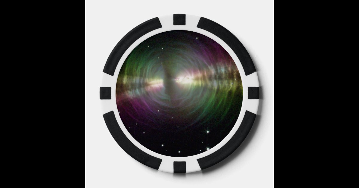 Rainbow Image of the Egg Nebula Poker Chips | Zazzle