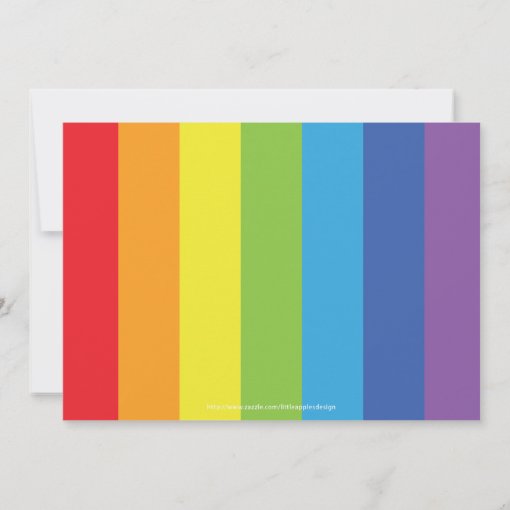 Rainbow Invitation / Rainbow Invite / Colorful | Zazzle