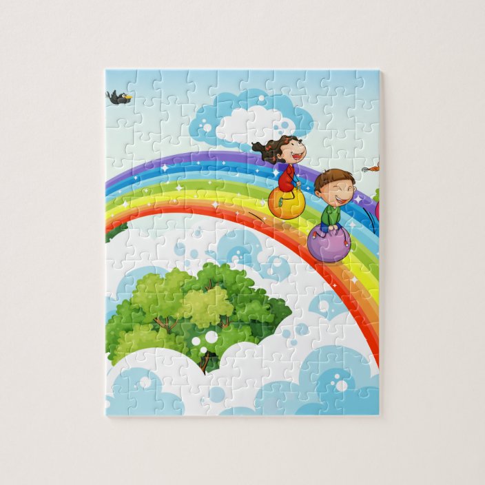Rainbow Jigsaw Puzzle | Zazzle.com