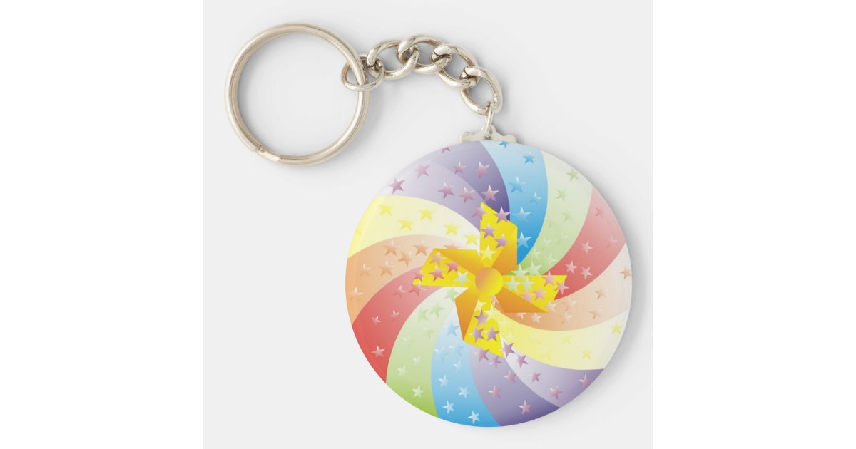 Rainbow Keychain | Zazzle