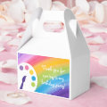 Rainbow Kids Art Party Favor Boxes | Zazzle