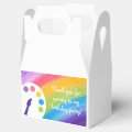 Rainbow Kids Art Party Favor Boxes | Zazzle